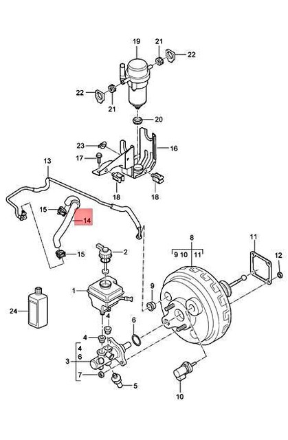 Genuine Porsche Cayenne 9pa Vacuum Line 95535557951 for sale online | eBay
