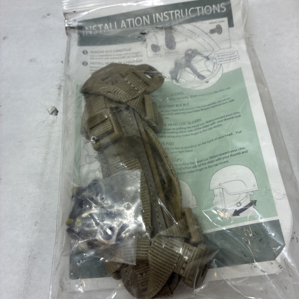 ACH & ECH IMPROVED H-NAPE RETENTION SYSTEM HEAD-LOC CHIN STRAP S/M/L/XL ...