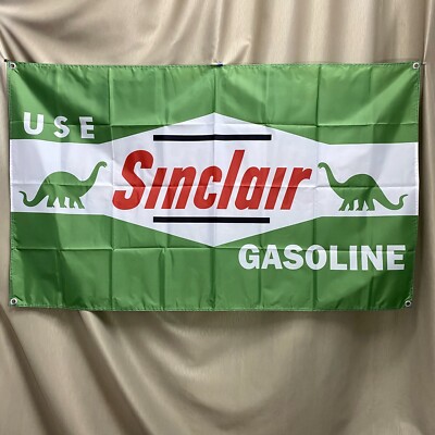 Sinclair Gasoline Flag Motor Oil Banner Tapestry Dino Logo Poster Sign ...