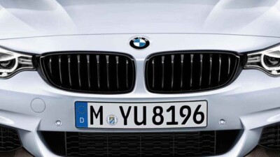 BMW 4 SERIES F32 F33 M PERFORMANCE FRONT KIDNEY GRILL SET BLACK ...