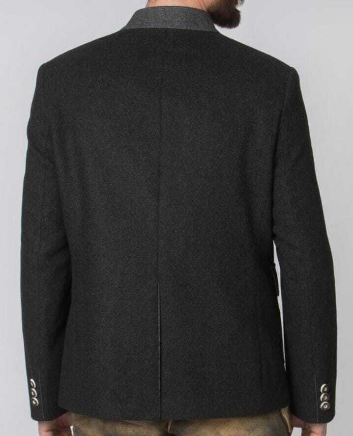 Men’s Charcoal grey Tyrol Loden trachyte German Bavarian Octoberfest ...