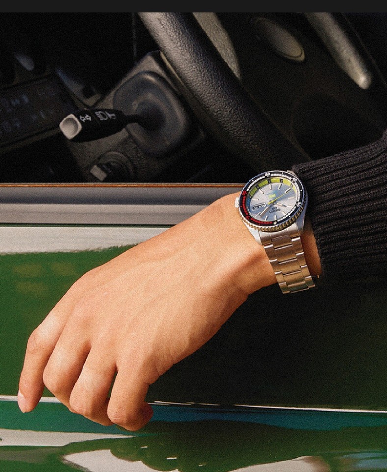 Seiko 5 Automatic Silver Dial Men's HUF Limited Edition Watch SRPL33 ...