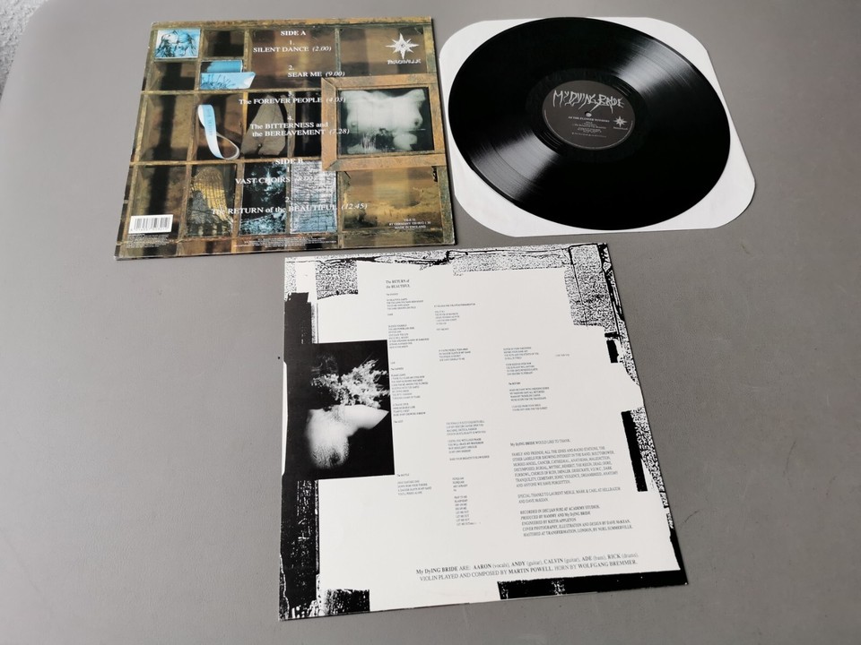 MY DYING BRIDE original Vinyl LP As The Flower Withers (1992 Peaceville ...