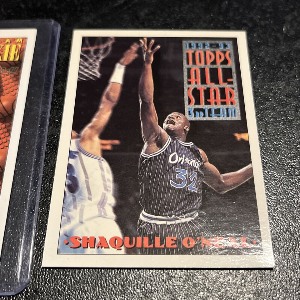 Topps 1992-93 Shaquille O’Neal Topps GOLD! All-Rookie Shaq Rookie Card ...