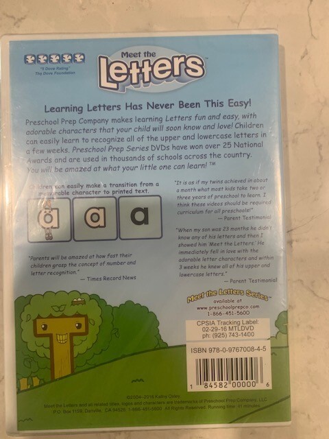 Meet the Letters DVD 184582000006| eBay