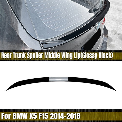 For BMW X5 F15 M Sport 2014-2018 Gloss Black Rear Trunk Spoiler Lip ...