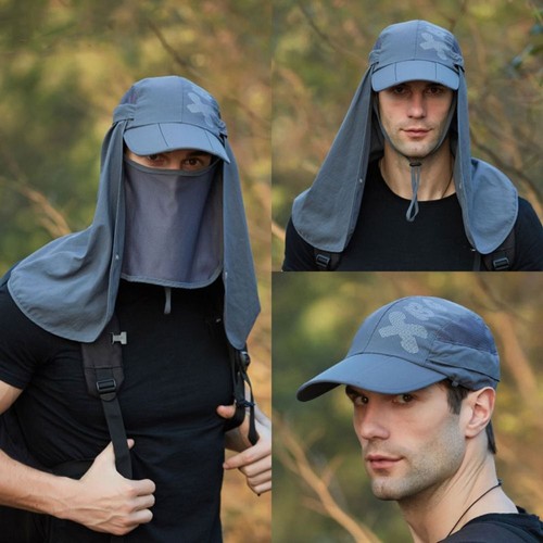 Foldable UV Protection Hiking Cap Waterproof Hiking Sun Hats Men | eBay ...