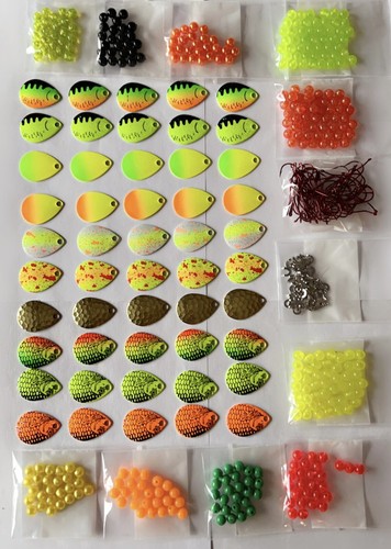 SUZIES SPINNERS 475 piece Size 3 Colorado Spinner Blade Kit Slow Death ...