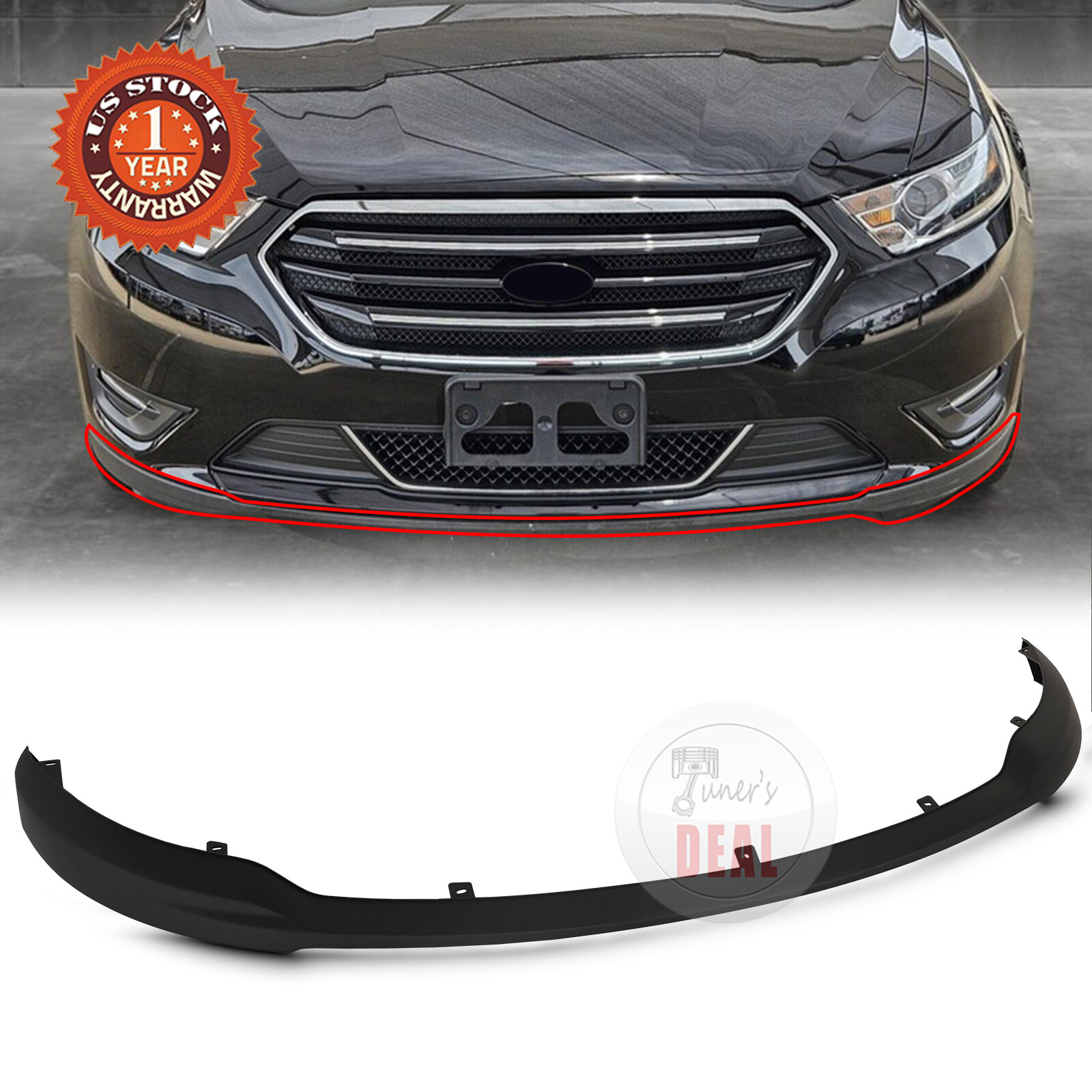Fit 2013-2019 Ford Taurus Air Deflector Front Lower Bumper Valance | eBay