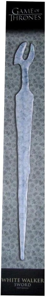 New 42" VALYRIAN STEEL WHITE WALKER ICE SWORD Prop Replica HBO Game of ...