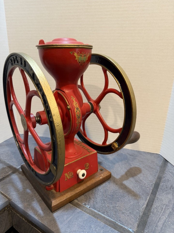 Coles Mfg. Co. Philadelphia, PA Cast Iron Coffee Bean Grinder No. 02 | eBay