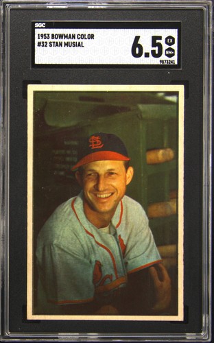 1953 BOWMAN COLOR #32 Stan Musial SGC 6.5 | eBay