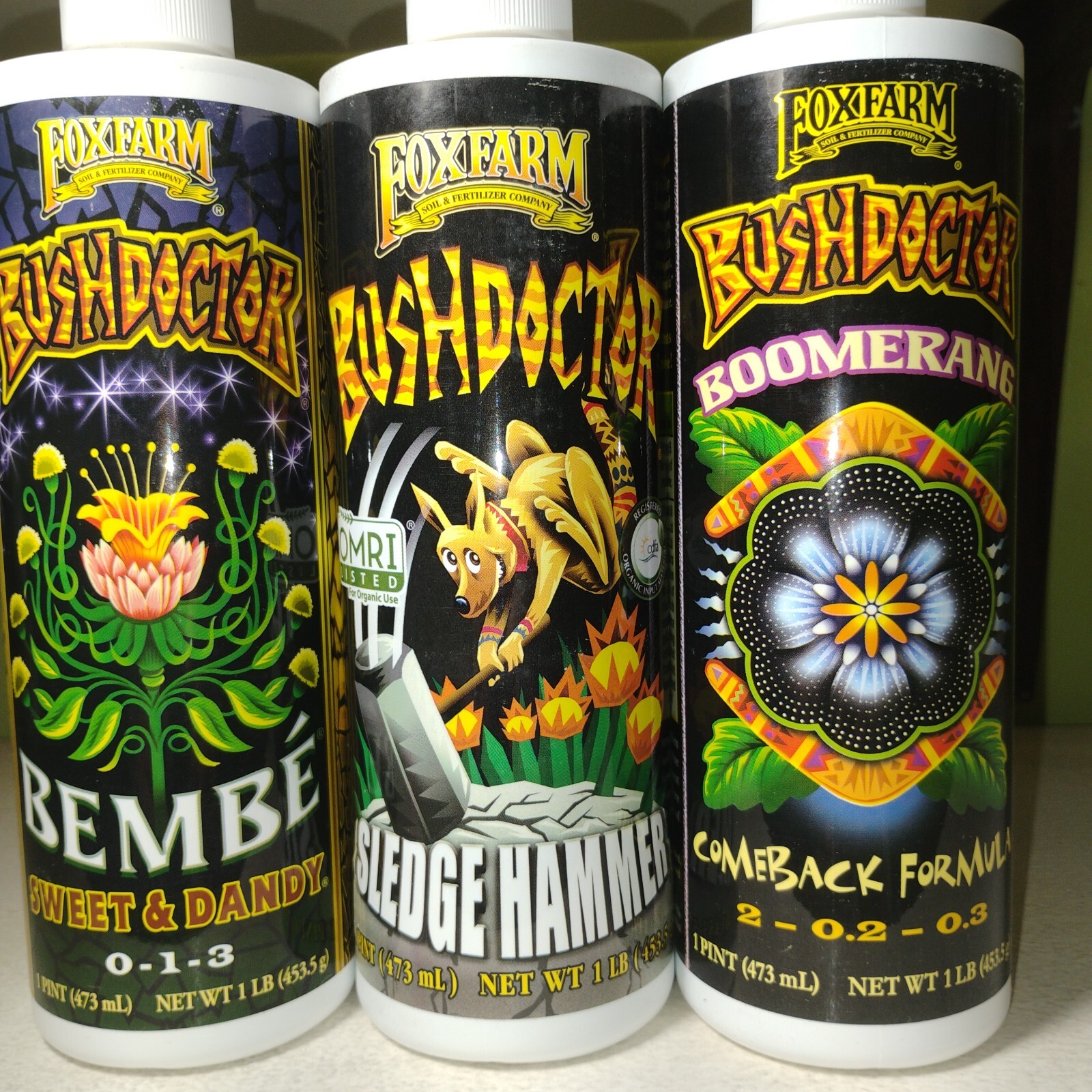 Foxfarm Soil Conditioner Trio - Bembe, Sledgehammer & Boomerang 16 ...