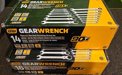 Gearwrench Flex Head Ratcheting Wrench Master Set Metric & SAE 86728 ...