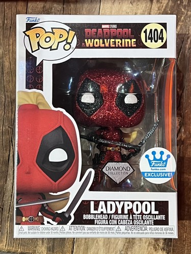 FUNKO POP LADYPOOL 1404 DIAMOND FUNKO SHOP EXCLUSIVE DEADPOOL WOLVERINE ...