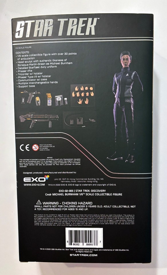 EXO-6 Star Trek Discovery 1:6 Figure ~ Commander Burnham | eBay