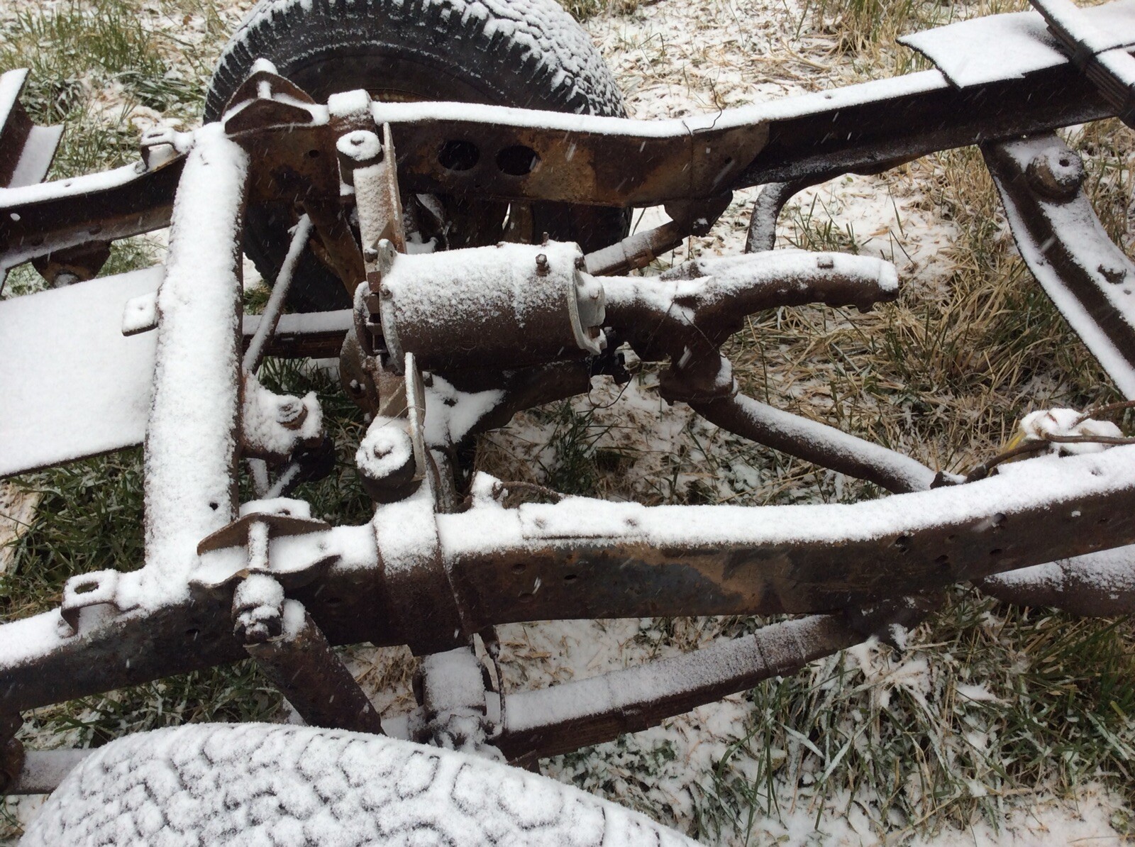 1962 Willys CJ3A Jeep Frame and Rears Mint California With HURST V8 ...