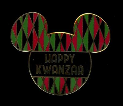 DLR Happy Kwanzaa Mickey Head Icon Disney Pin 128523 | eBay