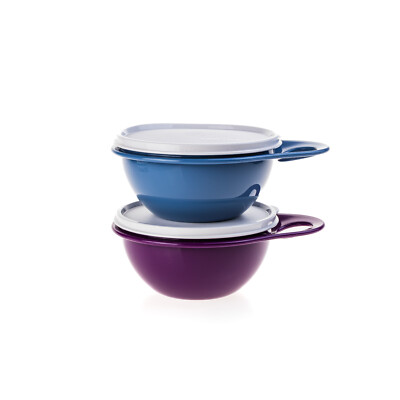 Tupperware Maximilian Schüssel 600 ml Lila + 600 ml Blau ...