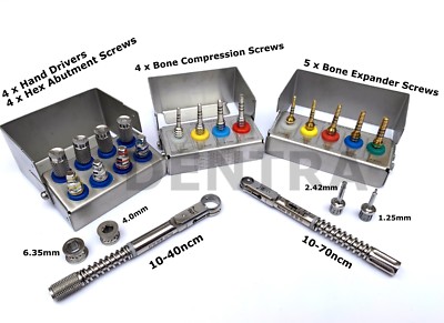 Bone Expander Compression Drivers & Torque Wrench Ratchet Dental ...