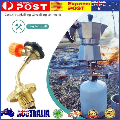 Zinc Alloy Butane Filling Valve Direct Connection Gas Fefillter Camping ...
