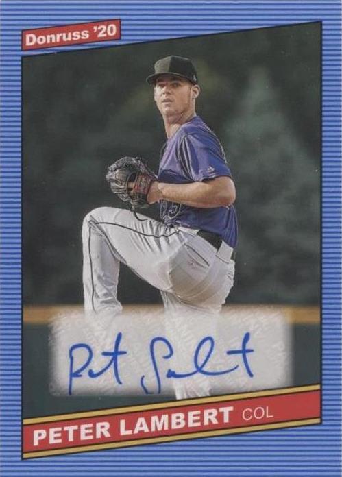 2020 Panini Donruss - Retro 1986 Signatures Peter Lambert #86S-PL (AU ...