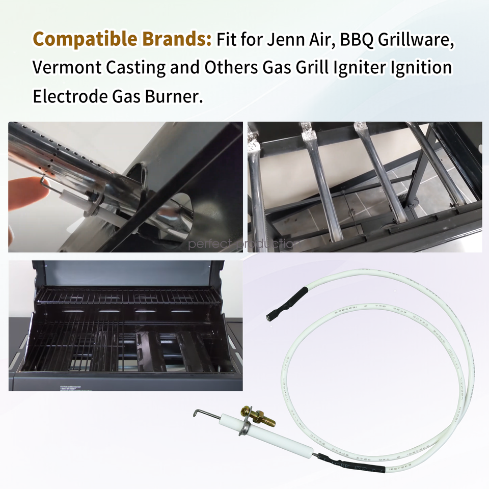 4 Pack Ignition Electrode & Grill Ignitor Wire Kit For Vermont Castings ...