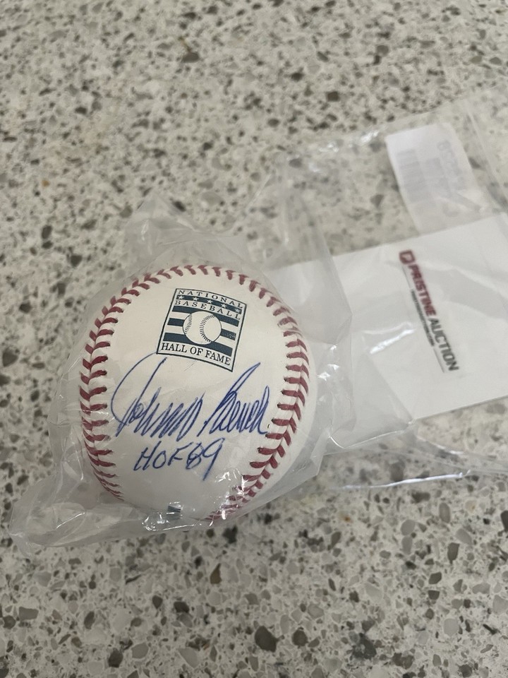 Johnny Bench Signed Baseball Autograph HOF 89 Inscription STATS JSA | eBay