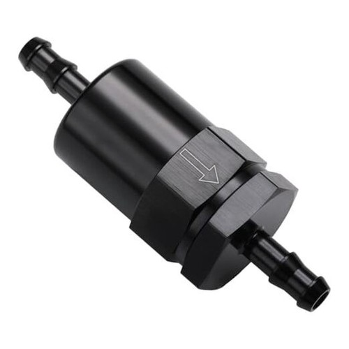 Billet Inline Fuel Filter 30 Micron Aluminum Black 5/16" | eBay