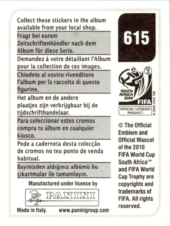 2010 Panini FIFA World Cup South Africa Sticker Julio Cesar de Leon ...