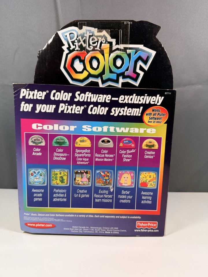 Fisher Price Pixter Color Console With 9 CIB Games - New, Rare! 2003 ...
