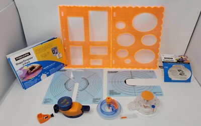 Lot of Fiskars Cutters - Oval, Circle & Shape Cutter w/ Hard & Soft ...