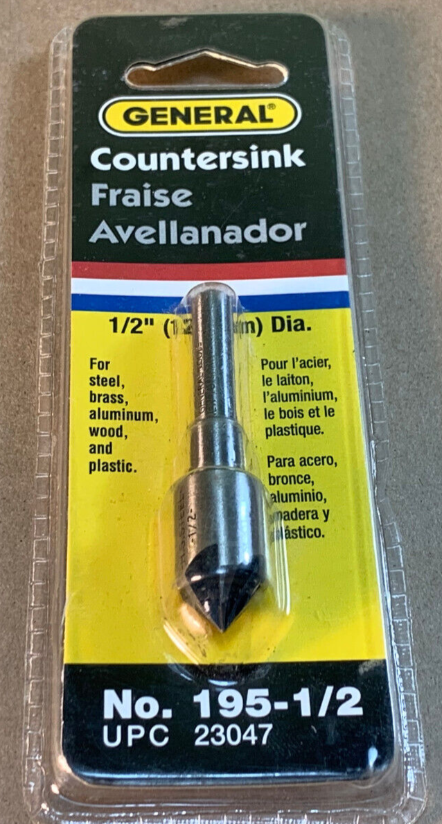 U.S.A. GENERAL TOOLS No. 195-1/2” HIGH SPEED COUNTERSINK DRILL - NEW | eBay