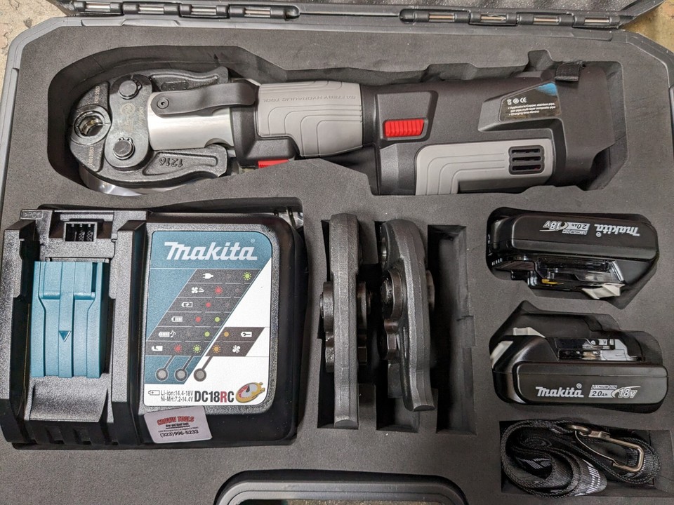 ZUPPER 18v for copper press tool kit PZ-1930. 1/2'', 3/4'', 1'' for ...