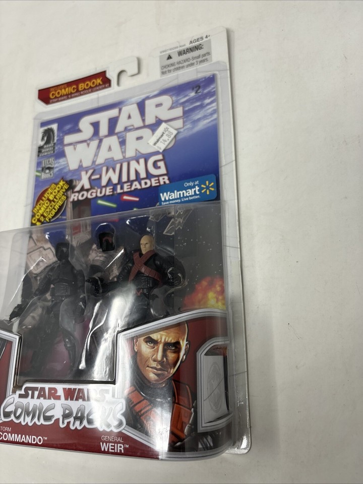 Star Wars Comic 2 Packs STORM COMMANDO + GENERAL WEIR X-WING Rogue ...