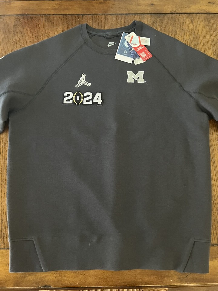 Michigan Wolverines Jordan Tech Fleece Media Night 2024 National ...
