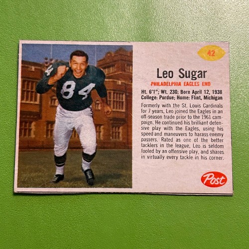 1962 Post - #42 Leo Sugar EXMT @QG20 | eBay