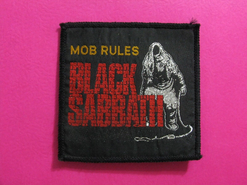 BLACK SABBATH OFFICIAL USED VINTAGE PATCH UK MADE MOB RULES OZZY ...