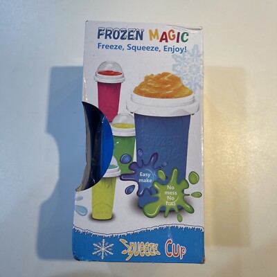 DIY Smoothie Cup Pinch Cup Frozen Magic Squeeze Blue | eBay