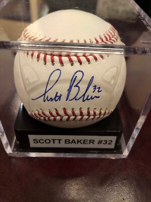 SCOTT BAKER Autographed Official MLB Ball (Selig) Twins Cubs Rangers ...