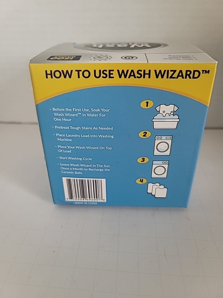 Wash Wizard Laundry Ball For Washing Machine Deep Clean Disinfect No ...