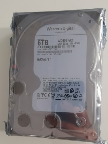 2YR WRTY WESTERN DIGITAL Red 6TB 5400 RPM NAS Internal HDD WD60EFAX | eBay