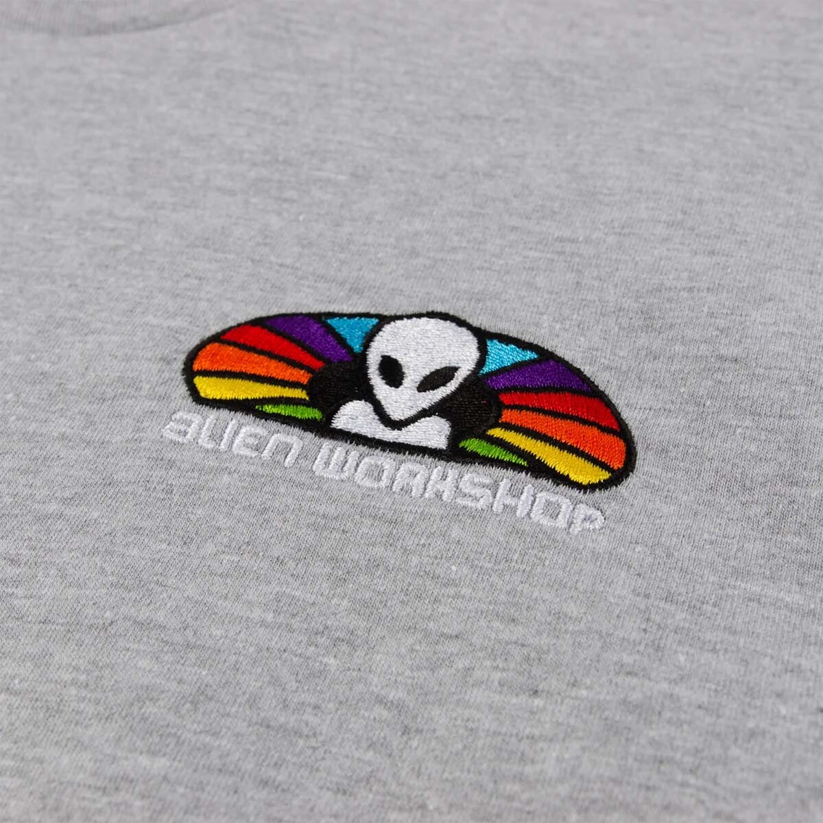 Alien Workshop - Spectrum Embroidered Tee Heather Grey | eBay