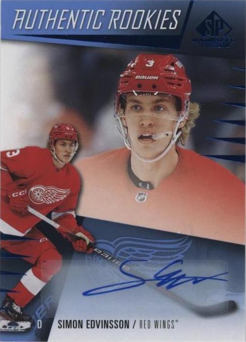2023-24 Upper Deck SP Game Used - Authentic Rookies Simon Edvinsson ...