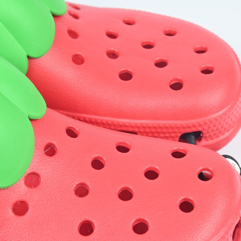 [ 2 Color, 2 Size] Strawberry Sandal Fruit Slippers Clog Shoes from ...