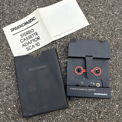 Sparkomatic 8-Track Stereo Cassette Adaptor w/ Protective Sleeve SCA10 ...