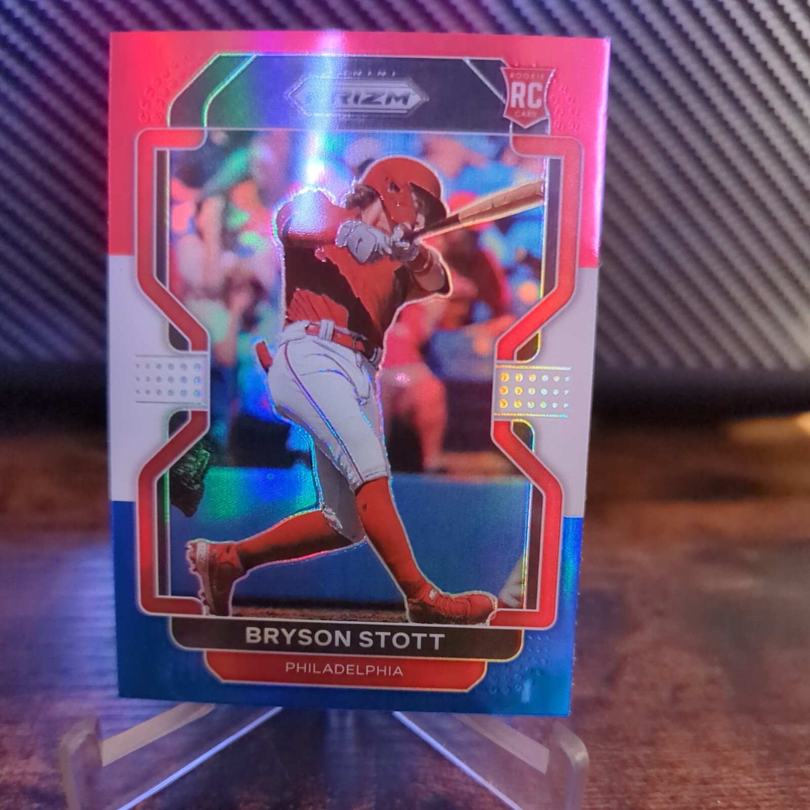 2022 Panini Prizm Bryson Stott Rookie Red White Blue Prizm #63 ...