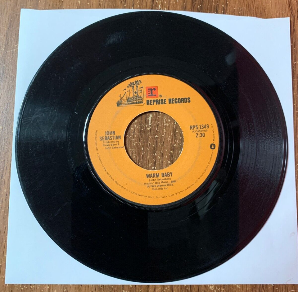 1976 John Sebastian "Welcome Back Kotter/Warm Baby" 45 RPM 7" Record | eBay