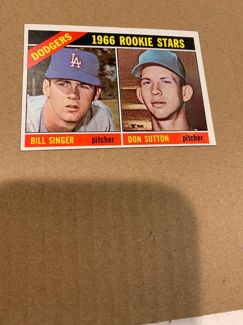 1966 Topps Don Sutton rookie (HOF), GEM!! Pulled from pack! Huge ...