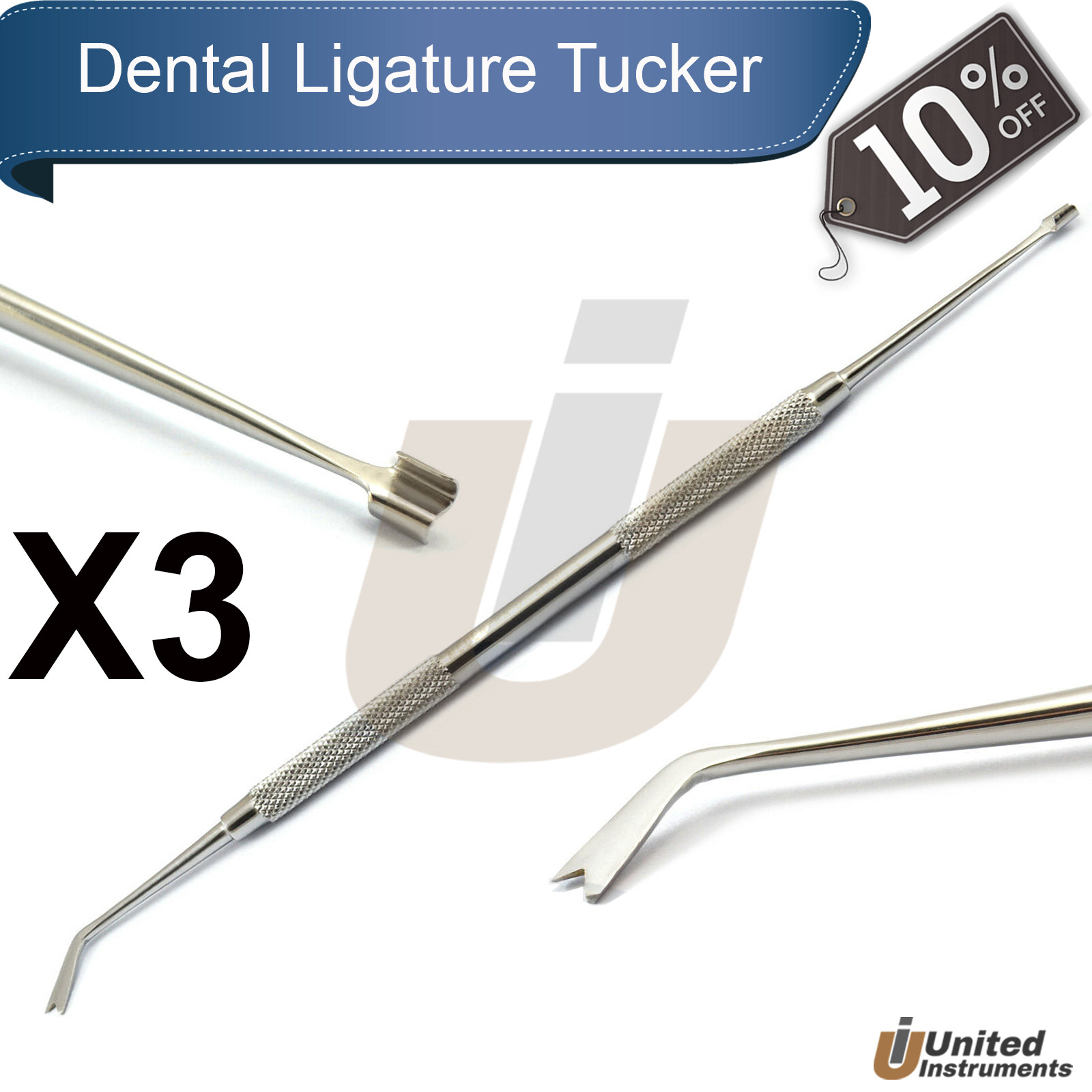 3Pcs Orthodontic Ligature Tucker Arch Wire Placement Ligature Tying ...